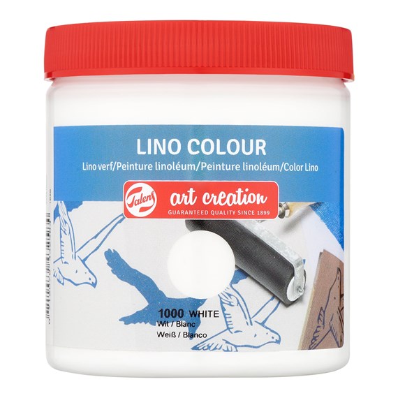 Lino Colour Jar 250 ml White 1000- צבע להדפס-לבן טאלנס | צבעי אקריליק ...